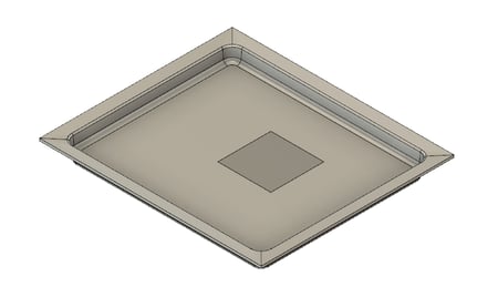 Center Drain Solid Surface Shower Bases