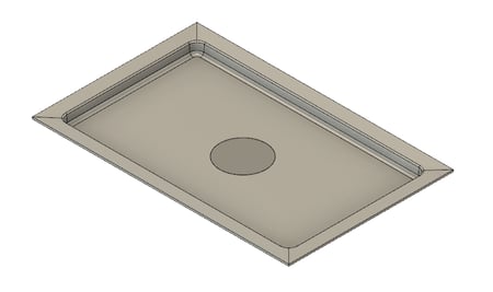 Center Drain Solid Surface Shower Bases